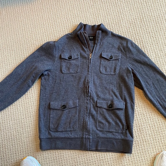 Hugo Boss | Jackets & Coats | Mens Hugo Boss Gray Jacket | Poshmark